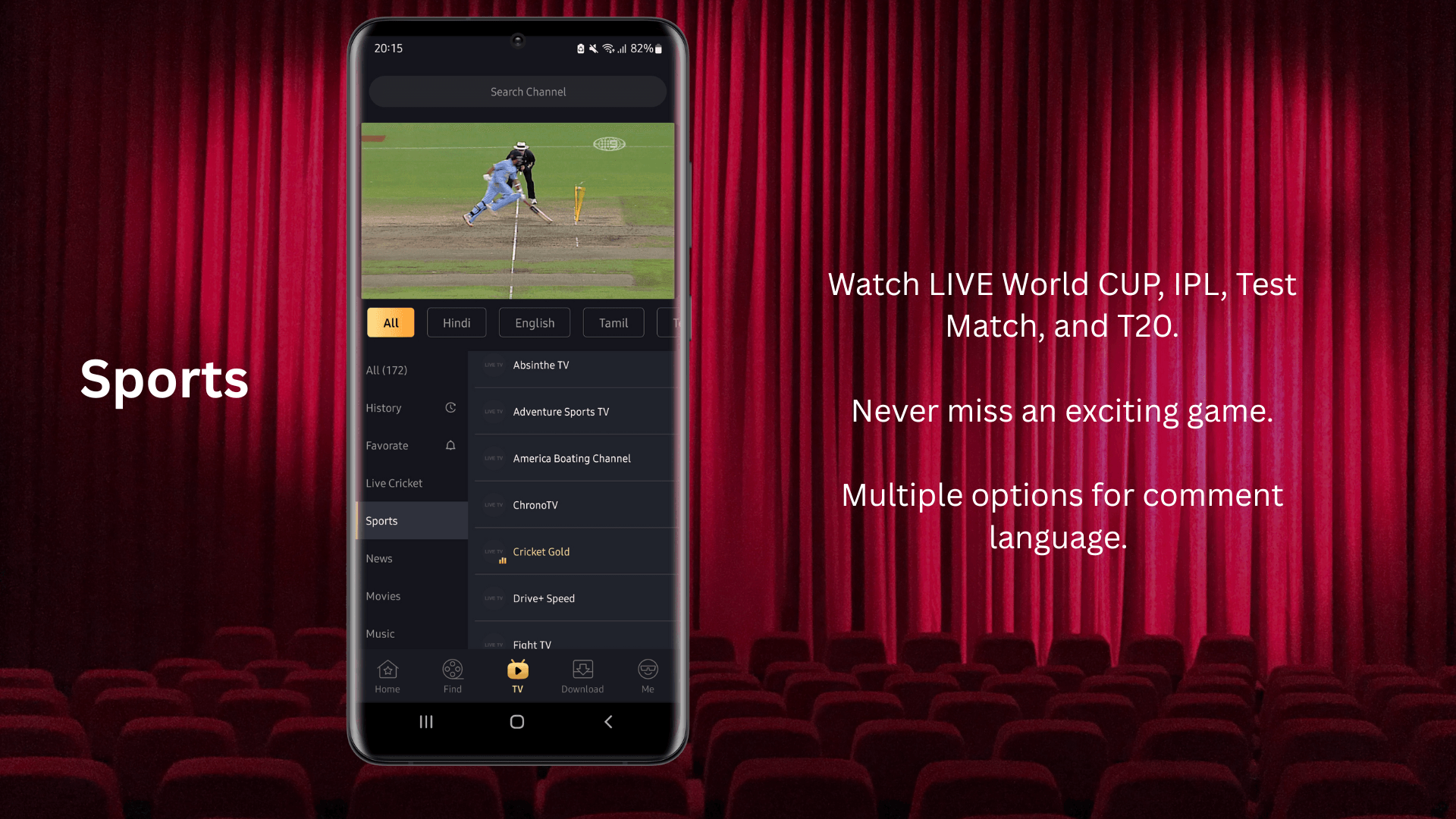 Download Castle APP – Free Movies, TV Shows & Live Sports, No Ads