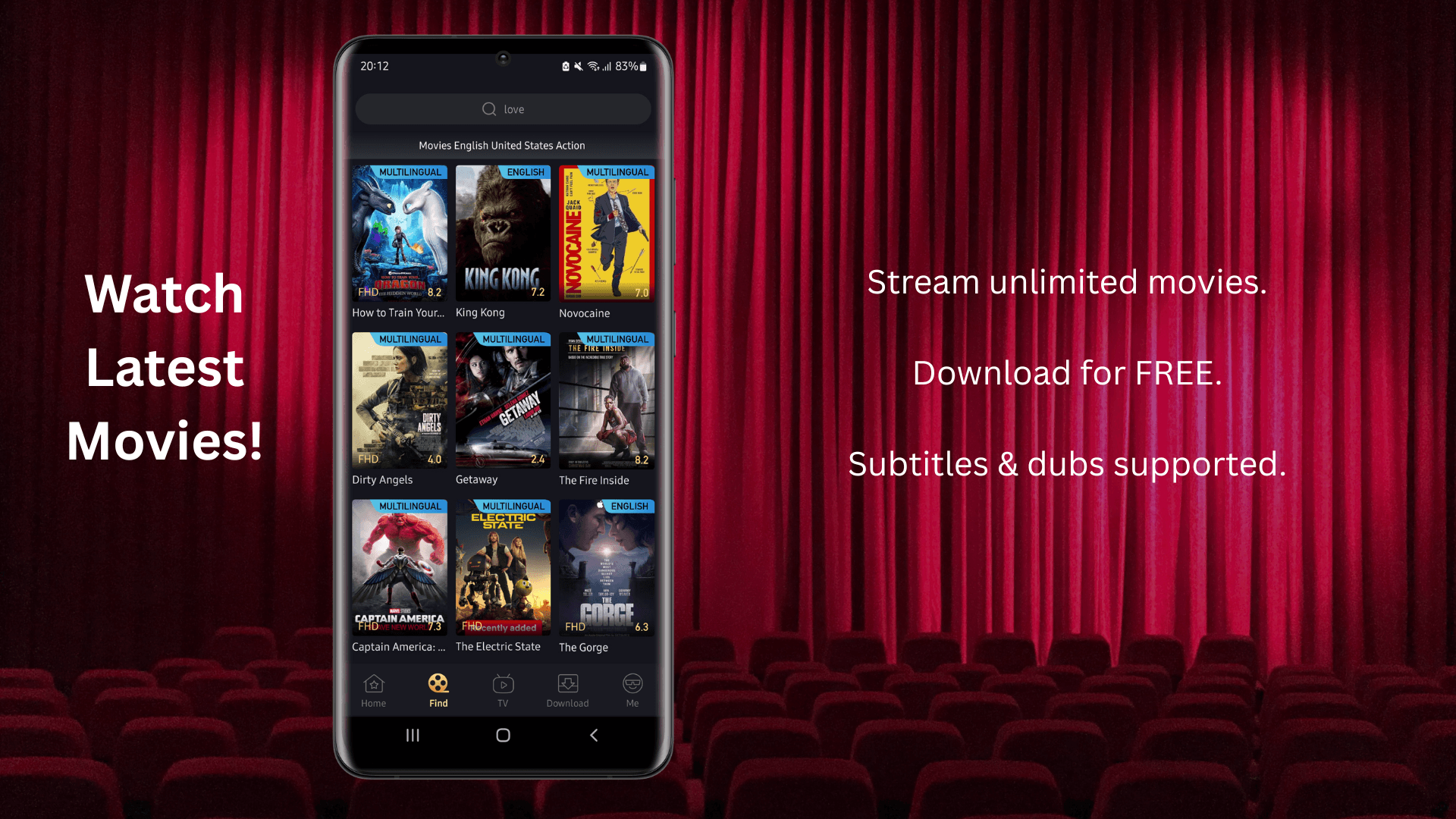 Download Castle APP – Free Movies, TV Shows & Live Sports, No Ads