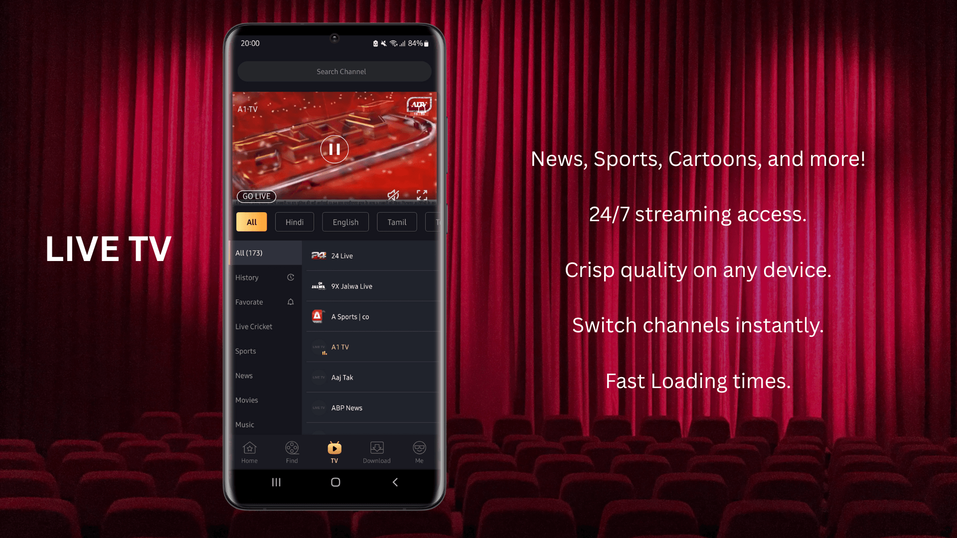 Download Castle APP – Free Movies, TV Shows & Live Sports, No Ads